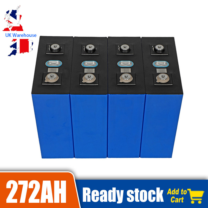 UK Stock Fast Delivery 3.2V Lishen 272Ah 280Ah Lifepo4 Battery Cells Deep Cycles For Home Energy ...